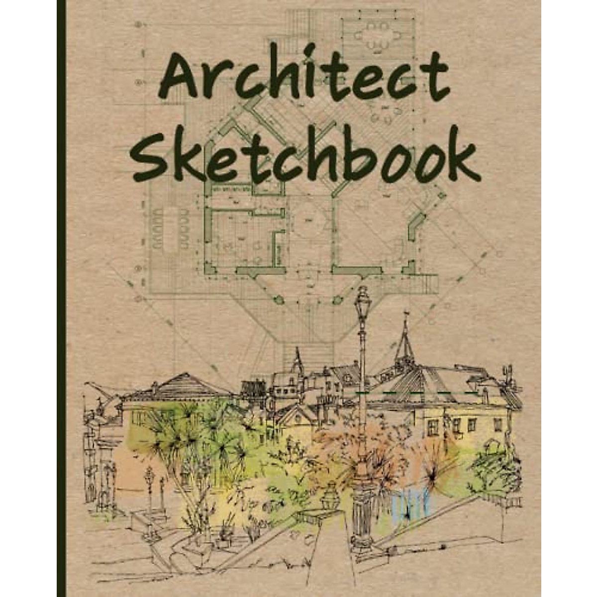 Architect Sketchbook - Notebook for Architects, Designers, and Architecture Students - grid paper (scale reference 1:50; 1:100), dotted paper (scale ... paper - 7.5" x 9.25" inches, 105 blank pages