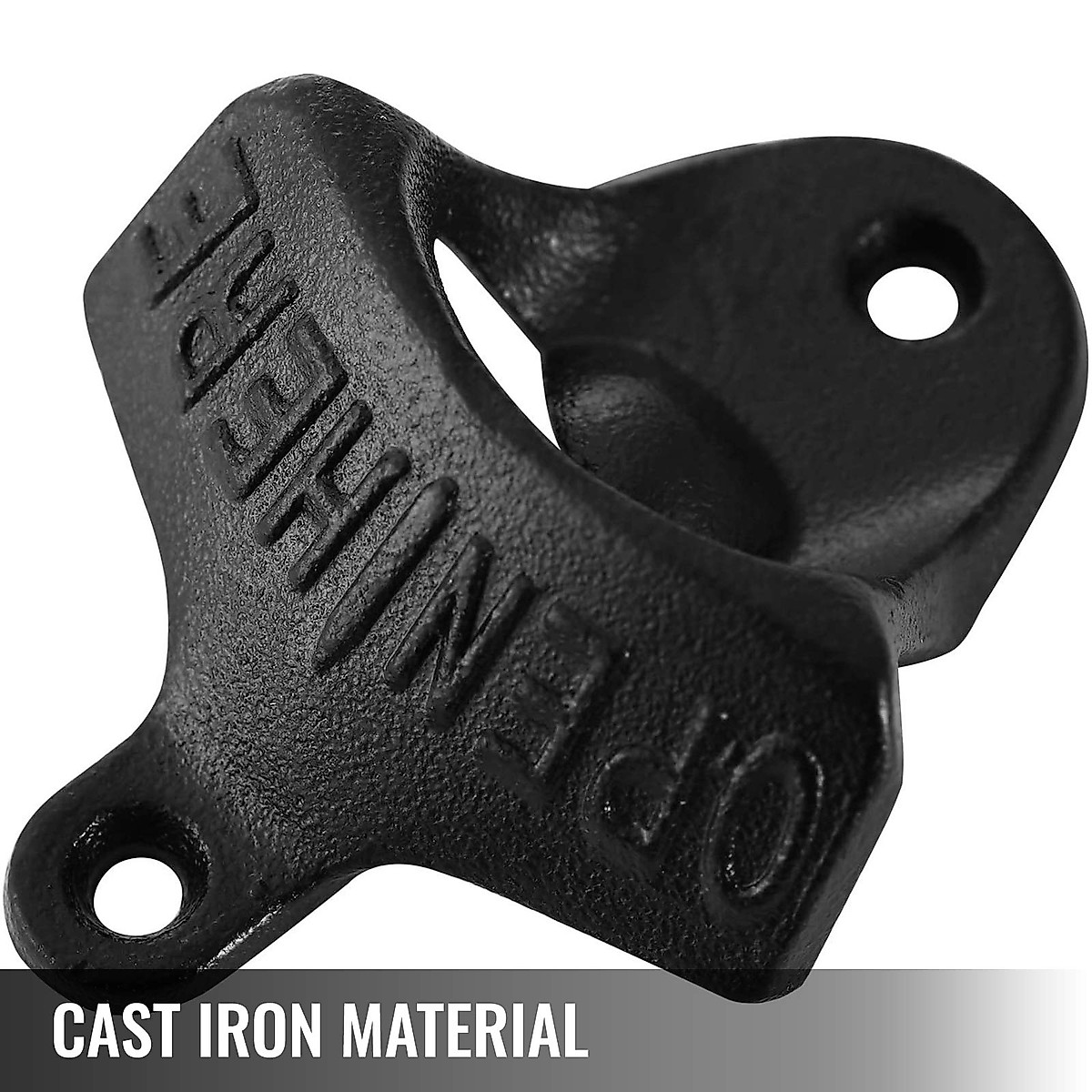 OrangeA Cast Iron Bottle Opener 100 Pcs Rustic Classic Wall Mount for Home Bars and Man Cave