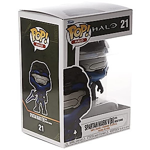 Funko POP Games: Halo Infinite - Mark V [B] with Blue Energy Sword with Chase, Multicolor, (59336)