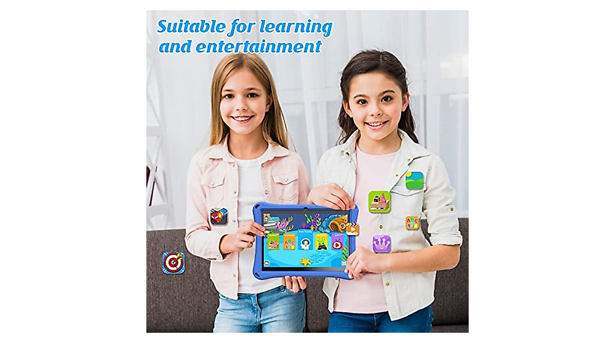 Kids Tablet 10 inch Android with Parental Controls & Kid-Proof Case