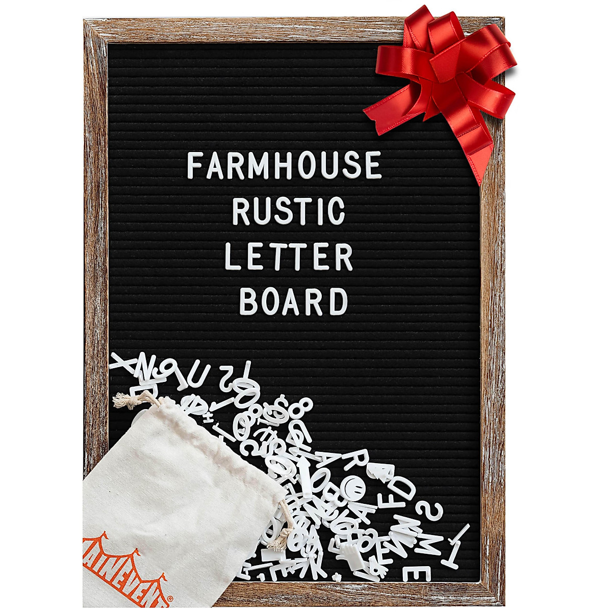 Felt Letter Board Letters Numbers Set 10x10 Inch, First Day School Board, Black Message Board Word Classroom Decor, Announcement Board Letters, Wood Frame Stand, New Pregnancy Baby Farmhouse Gifts