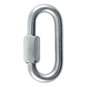 CURT 82930 Threaded Quick Link Trailer Safety Chain Hook Carabiner Clip, 3/8-Inch Diameter, 11,000 lbs Break Strength