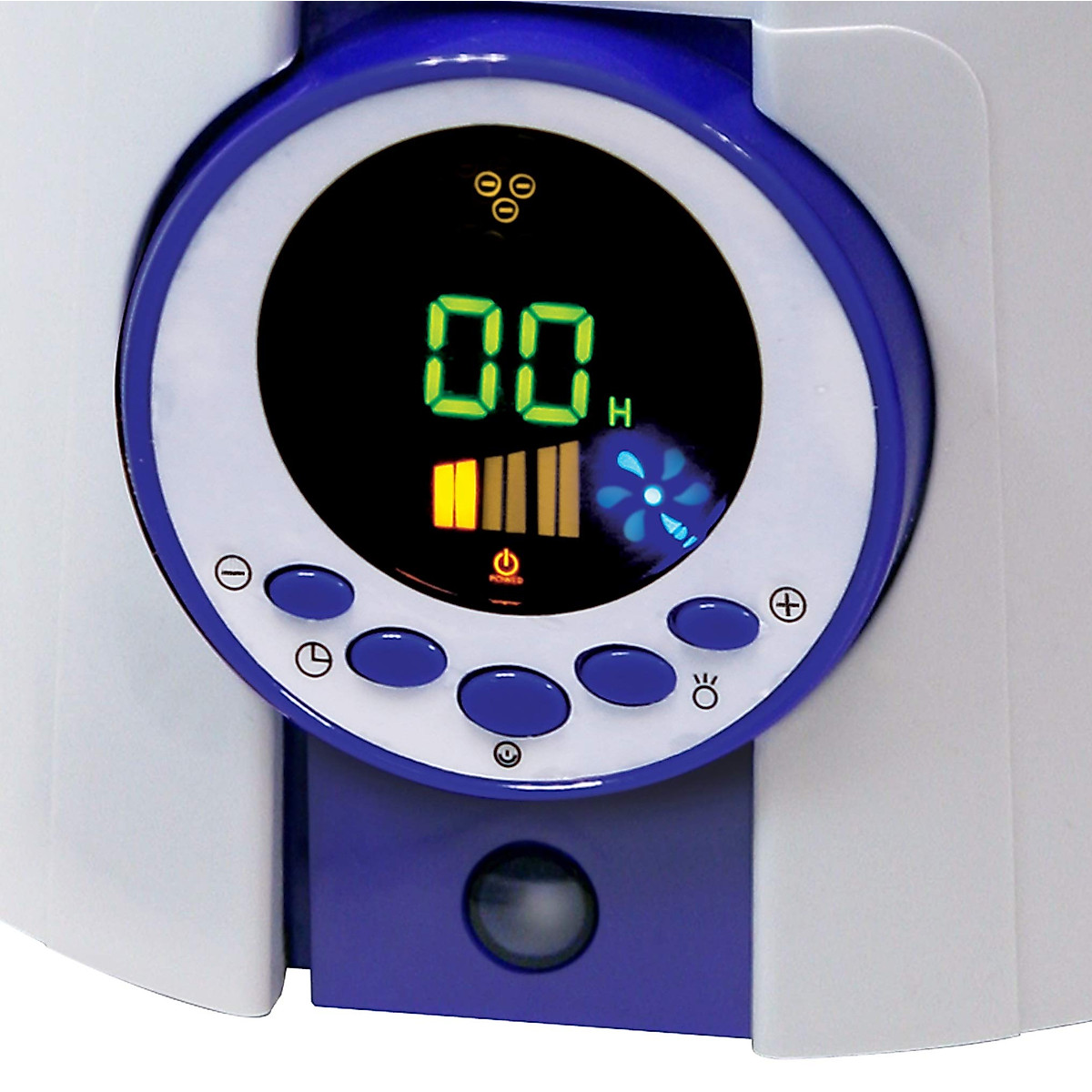 Comfort Zone CZHD81 Whisper-Quiet Cool Mist Digital Ultrasonic Humidifier with Remote Control and Auto Shut-Off, White for Home, Office, Bedroom