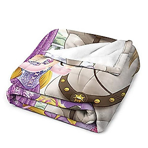 Cediyus Anime Princess Flannel Blanket - Cartoon Blanket Lightweight, Plush and Perfect for Girls and Women - 50"X40" All-Season Throw Blanket (40"x50")
