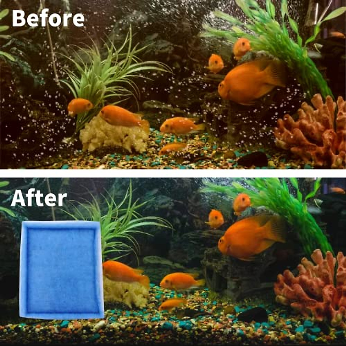 exrepar 12 Pcs Aquarium Filter Cartridges Compatible with Aqua-Tech 10-20 Power Filters,Replacement for EZ-Change#2