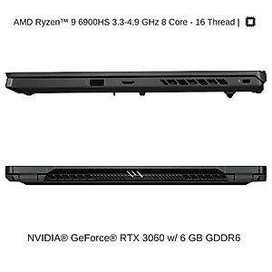 HIDevolution ASUS ROG Zephyrus G15 GA503RW 15.6" QHD 165Hz, 3.3 GHz AMD Ryzen 9 6900HS, RTX 3070 Ti, 40 GB 4800MHz RAM, 4 TB PCIe SSD, Windows 11 Pro