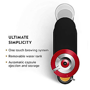 Nespresso Vertuo Next Coffee and Espresso Machine by Breville, 1.1 liters, Cherry