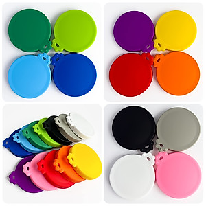 Oui Yogurt Jar Lids Silicone - 12 pack Oui Lids for Yoplait Yogurt Container for la fermiere yogurt jar lids silicone, Sealed against leaks Silicone lids for oui yogurt jars in 12 colors