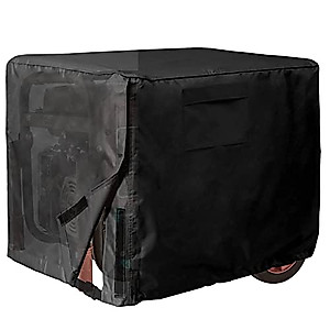 WOMACO Generator Covers Waterproof Dustproof Heavy Duty Universal Durable Portable Outdoor Generator Cover Protector for 2200-5000 Watt Generators (38”L x 28”W x 30”H, Black)