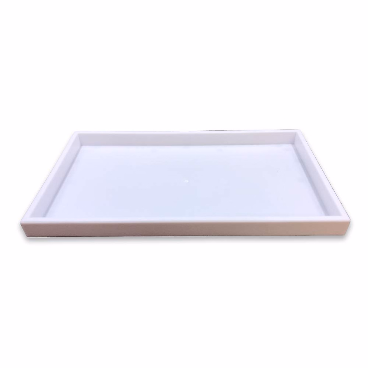 144 Foam Insert Ring Display Tray (White Tray, Black Foam) - 1 Pack (14 ¾” x 8 ¼” x 1”) – Merchandising/ Jewelry Display/ Organizer/ Multi Purpose Tray