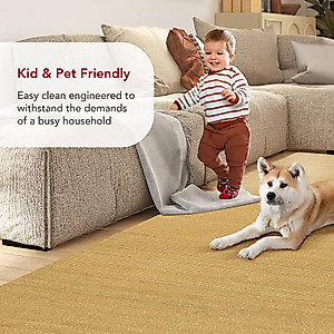 nuLOOM 9x12 Elfriede Jute & Cotton Hand Woven Area Rug, Natural, Solid Rustic Farmhouse Style, Weaved Design, Natural Fiber, For Bedroom, Living Room, Dining Room, Hallway, Office, Entryway