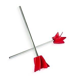 Bicafa 2packs 1 Gallon Paint Mixer for Drill Works with all 3/8 inch and Larger Drills, Resin Epoxy Mixer, Paint Mixer Drill Bit, Drill Mixer Attachment with Paddle Design Fits1 Gallon