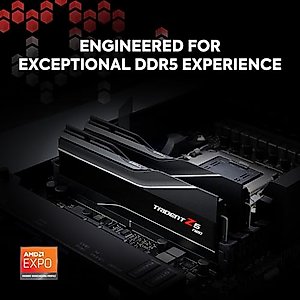 G.SKILL Trident Z5 Neo Series (AMD Expo) DDR5 RAM 32GB (2x16GB) 6000MT/s CL36-36-36-96 1.35V Desktop Computer Memory UDIMM - Matte Black (F5-6000J3636F16GX2-TZ5N)