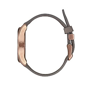 NIXON Thalia Leather A1343 - Gray Sunray/Rose Gold/Gray - 50M Water Resistant Analog Classic Watch (38 mm Watch Face, 18 mm Custom Tapered Leather Band with Stainless Steel Keeper)