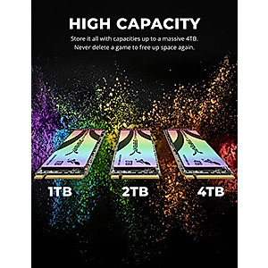 SABRENT Rocket 4 Plus-G 2TB Advanced Gaming M.2 PCIe NVMe SSD, up to 7GBps (SB-RKTG-2TB)