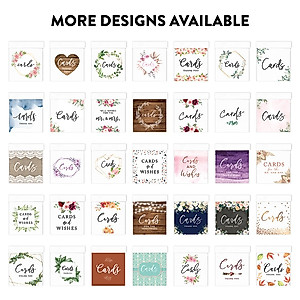 Andaz Press Sturdy White Wedding Card Box Modern Minimal Cards and Wishes Wedding Gift Box for Cards, Card Box for Wedding Bridal Shower Baby Shower Birth Graduation Parties 10x10x10 Inches