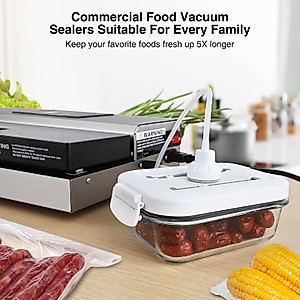 Ecojoy 12" Commercial Vacuum Sealer Machine V9100, 5 Modes Food Sealer Vacuum Continuously Uses 500+ Times Without Overheating, 85kpa Stainless Vacuum Sealer Food Sealer for Food Storage