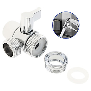 Sink Faucet Diverter Valve, PNXKTXO Sink Valve Diverter Faucet Splitter for G1/2" Shower Hose, Kitchen, Bathroom Replacement Part Adapter M22 X M24