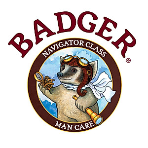 Badger Organic Beard Balm - Leave-In Conditioner, Styling & Moisturizing Treatment for Facial Hair & Mustache, 2 oz