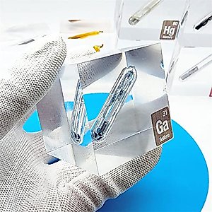 5cm Acrylic Cube of Real Element Periodic Table Collection 1.97" Cube Teaching Tool Student Teacher Gift Craft Decoration (5x5x5cm, Ga)