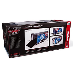 American Muscle Enclosed Trailer 1:18 Diecast Model