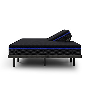 iDealBed S4 Nebula Luxury Hybrid Mattress + 5i Custom Adjustable Bed Sleep System, Comfort, Cooling & Support, Advanced Silent Operation, Wallhugger (Nebula Medium Soft, Split California King)