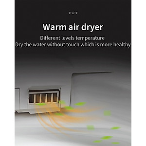 Vanity Art Smart Toilet with Bidet, 1-Piece Toilet with Heated Seat, Auto Open/Close Elongated Toilet in White w/Auto Flush, Seating Sensor, Air Drying, Remote Control, Foot Induction Flush