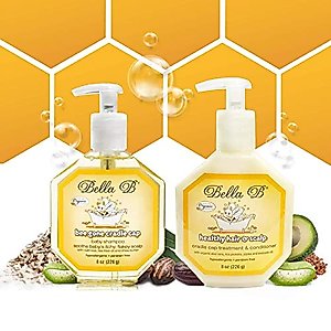 BELLA B Cradle Cap Shampoo & Cradle Cap Scalp Treatment And Conditioner - Baby Shampoo And Conditioner - Cradle Cap Shampoo For Babies - Kid Shampoo - Dry Scalp Shampoo And Conditioner For Dry Scalp