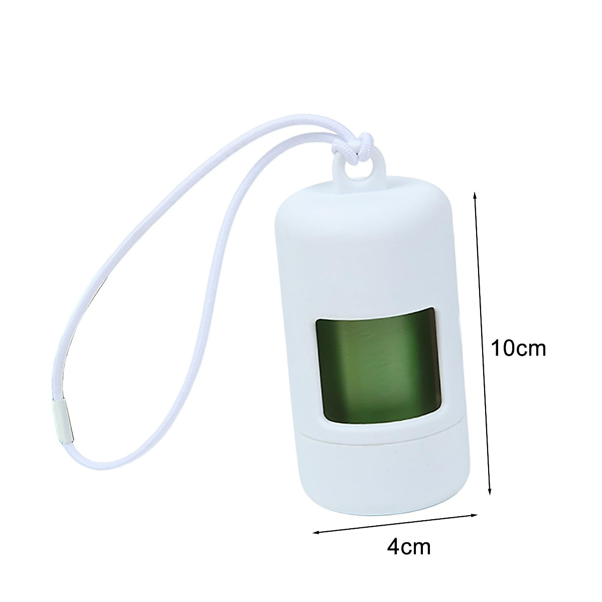 Libcflcc Dog Poop Bag Holder, Dog Poop Bag Dispenser, Pet Waste Bag Dispenser, Convenient Eco-friendly Solution for Pet Waste Management, Pet Waste Bag Holder White