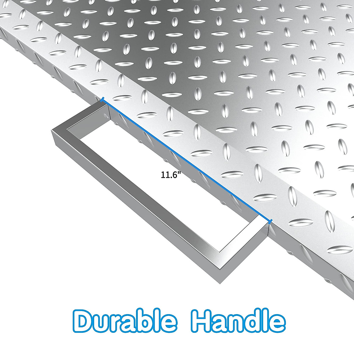 PARTAKER Griddle Hard Cover Lid for 28-Inch Blackstone 2-Burner Flat Top Grill Cooking System, Diamond Plate Stainless Steel Blackstone Griddle Accessory