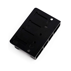 Metallor 4 String Bass Bridge Tailpiece Fixed Saddles for Electric Bass Guitar Jazz Bass or Precision Bass Black.