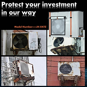 Air Conditioner Cover, Outdoor Mini Split Cover for Air Conditioner Outside Unit, Can be Used in Air Conditioner Operation, AC Protector for All Seasons, 33"L x 13"W x 25"H for 9000-24000 BTU