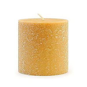 Root Candles Beeswax Blend Timberline Unscented Pillar Candle, 3 x 3-Inch, Butterscotch