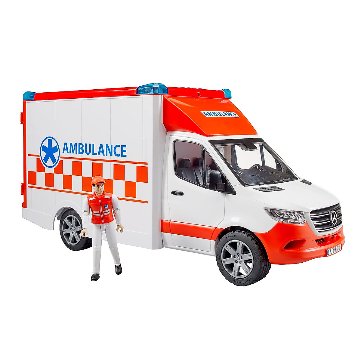 Bruder 02676 MB Sprinter Ambulance with Driver and Light + Sound Module