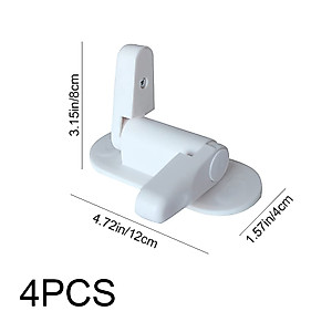 baixikly 4 Pack Child Proof Door Knob Covers Door Lever Lock Door Knob Child Proof Baby Proofing Door Lock,ABS with 3M Adhesive Backing, Cabinet Locks for Babies