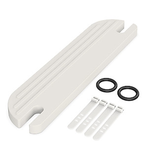 White IKEA High Chair Foot Rest, Compatible with Antilop Chairs | Adjustable, Reversible & Non-Slip Foot Rest for IKEA Chair - Made with Durable Polypropylene - (19.75 x 4.75 x 1” inches)