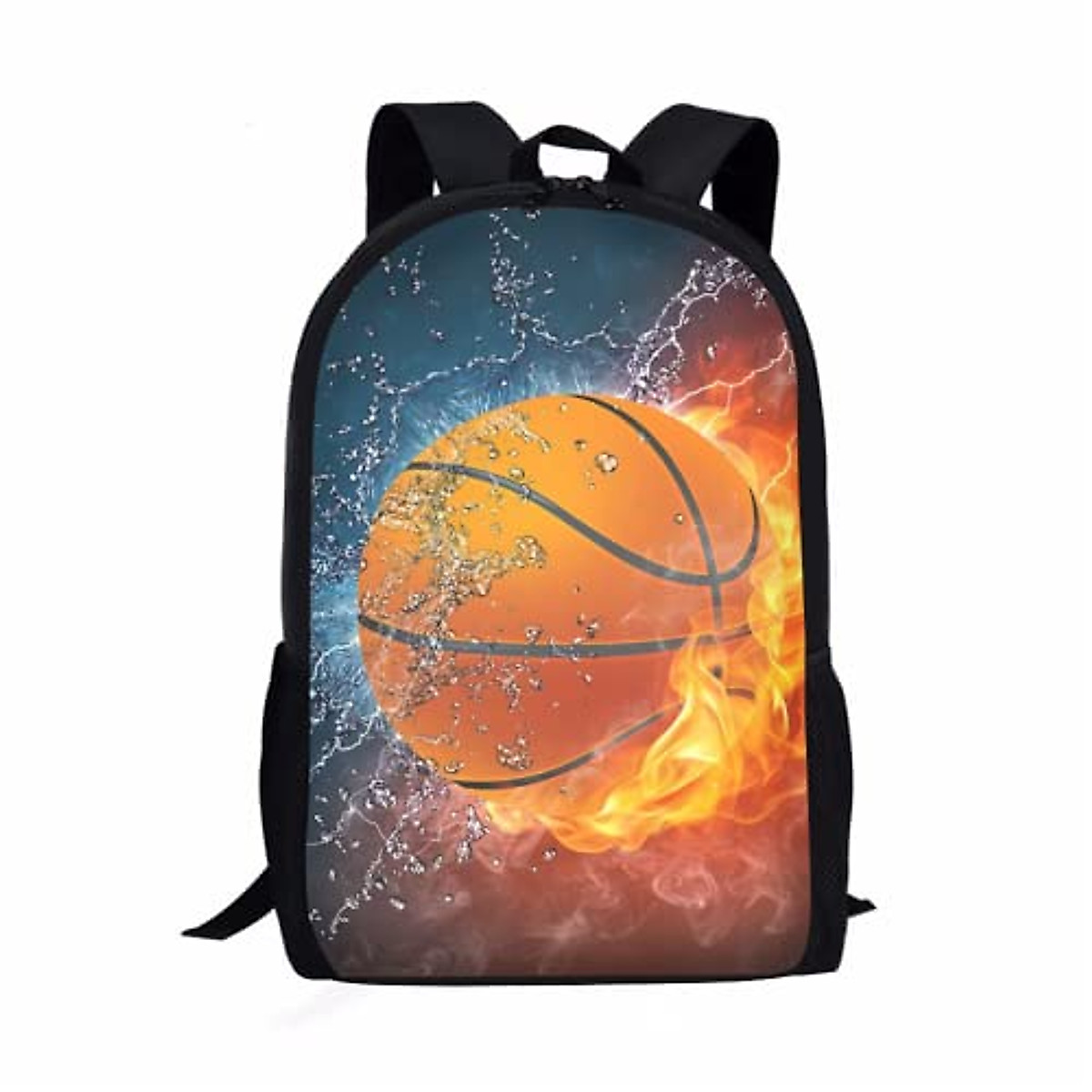 SEANATIVE Little Kid Toddler School Backpacks for Boys Basketball Print Student Sport Backpack Polyester Bookbag Large Capacity