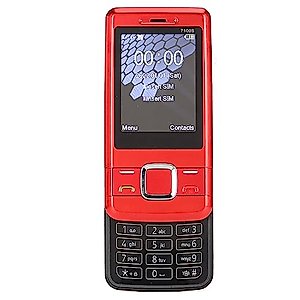 Unlocked Slider Phone, 2G GSM 1200mAh Battery Loud Voice Big Button Dual Card Senior Cell Phone for Elderly Kids Unlocked Mobile Phone Flip Cell Phone for Seniors (Red)