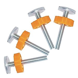 Bestgle 4 Pcs M10 Pressure Mounted Baby Gates Threaded Spindle Rods, 10MM Walk Thru Gates Accessory Screw Bolts Kit, Fit for Pressure Walk Through Baby Safty Gates