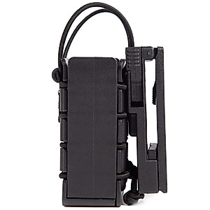 Polymer Radio Holster Molle Walkie Talkie Holder Tactical Duty Belt Radio Case Two Way Radio Pouch for BaoFeng UV5R 888S F8HP Kenwood Icom HYT Arcshell Retevis APX 6000 （2.9" L x 2.6" W x 4.1" H）
