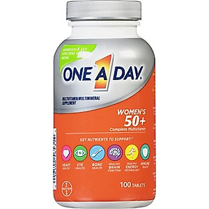 One A Day Women’s 50+ Multivitamins, Multivitamin for Women with Vitamin A, C, D, E and Zinc for Immune Health Support*, Calcium & more, 100 count