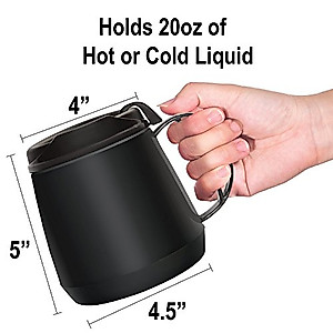 Rehabilitation Advantage Insulated Wide Body Mug (20oz), Black