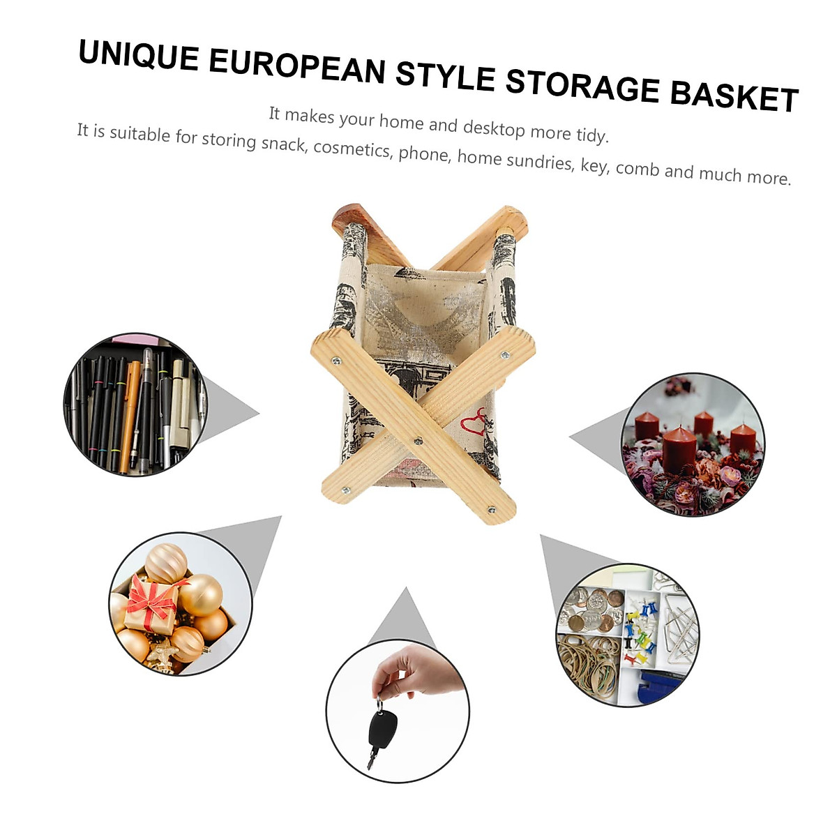 Fabric Basket Small Plastic Storage Box Storage Bins for Collapsible Bookshelves Cube Storage Organizer Fabric Storage Cubes Wicker Foldable Stationary Holder Desktop Basket