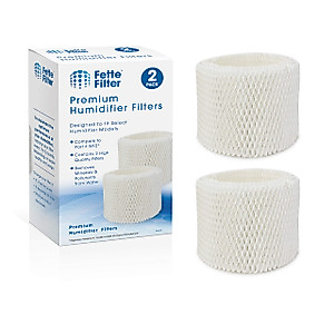 2-Pack Wick Filters Compatible with Kaz Vicks WF2 Vicks V3100 V3500N V3500 V3700 V3800 V3900 Kaz 3020 Sunbeam 1118 Series Honeywell HCM-350 HCM-630 HCM-300T Relion WA-8D Enviracaire ECM-500