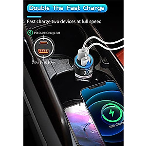 Samsung 25W Super Fast Charger Kit,PD USB C Charger Fast Charging Block/Car Adapter with 2X C to C Cord(5ft) for Samsung Galaxy S23/S22/S21/S20/Plus/Ultra/Note 20/Z Fold 3
