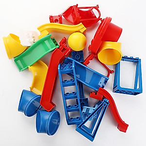 Liberty Imports 24 PCS Big Building Blocks Playground Accessories Set, Early STEM Learning Creative Building Toy Bricks for Toddlers, Kids - Compatible with Duplo