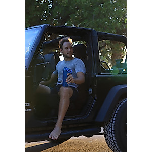 BluePeak Protein Shaker Bottle 28 oz with Twist Cap, Strong Loop Top, BPA Free, Dishwasher Safe, Shaker Balls Included - On-The-Go Large Protein Shakers (3 Pack - Green, Blue, Gray)