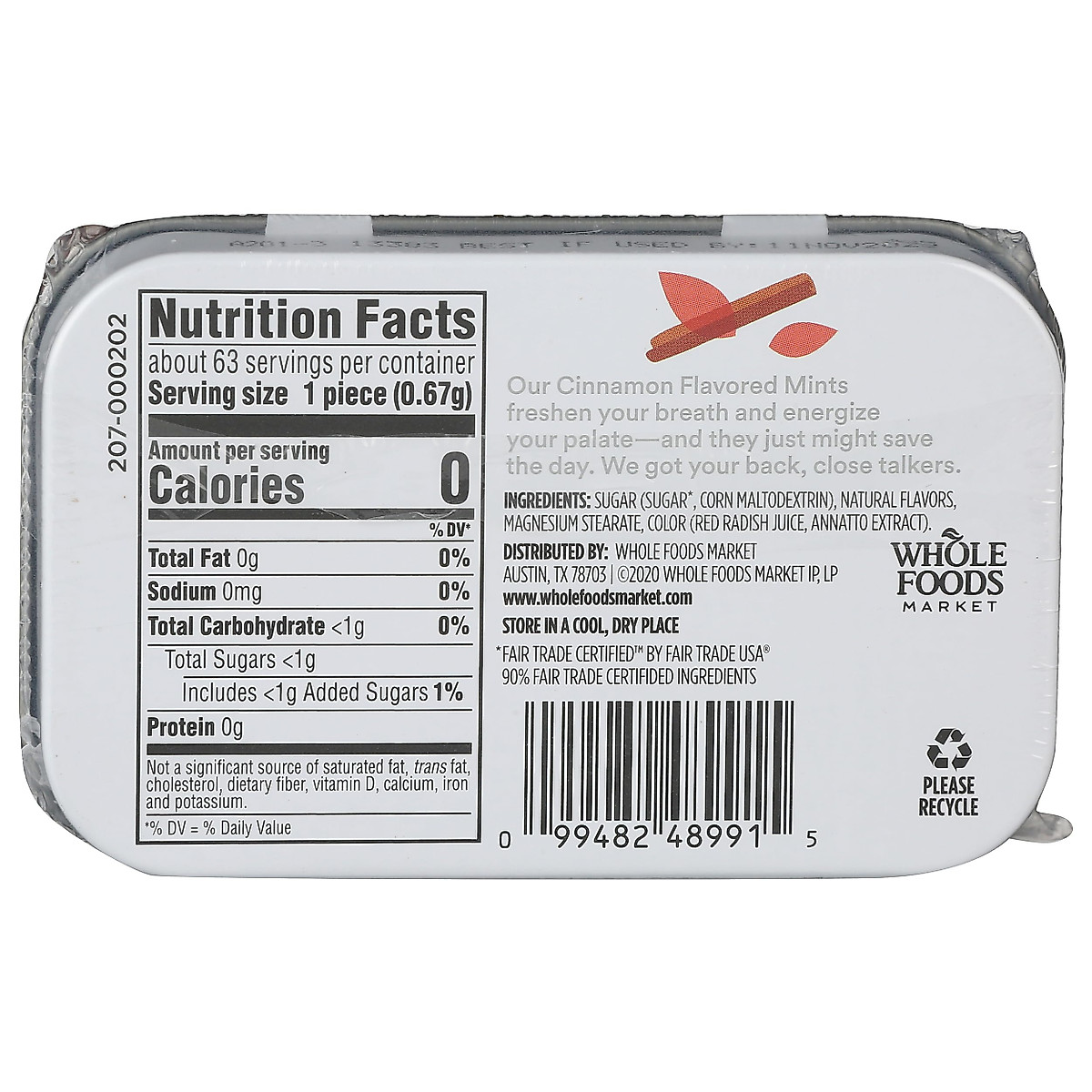 365 by Whole Foods Market, Cinnamon Mints, 1.5 Ounce