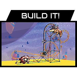 K'NEX Thrill Rides – Space Invasion Roller Coaster Building Set with Ride It! App – 438Piece – Ages 7+ Building Set.