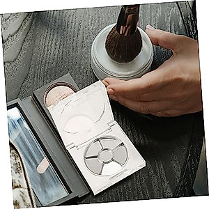 FRCOLOR 14pcs Transparent Blush Box Loose Powder Case Makeup Vial Makeup Eyeshadow Case Transparent Blush Organizer Empty Eyeshadow Containers Empty Blush Plastic Travel Filling Powder Box